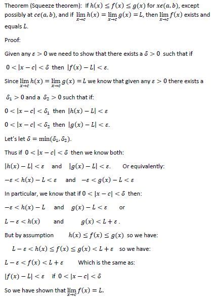 Solved 2 Prove Hint Use The Squeeze Theorem A Lim