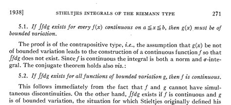 Integration Characterizing Bv Functions Via The Stieltjes Integral