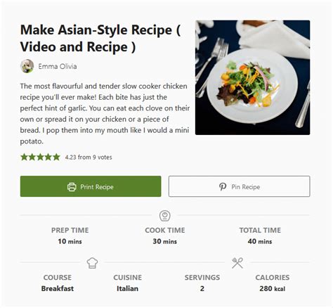 Wp Recipe Maker