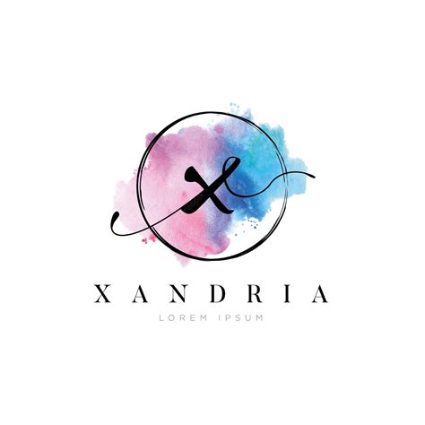Icône De Symbole De Signe De Logo De Type X De Lettre De Couleur De L