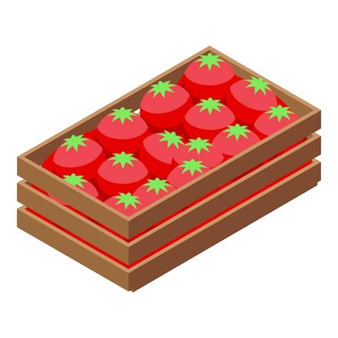 Una Caja De Madera Llena De Tomates Maduros Que Se Transporta Desde La