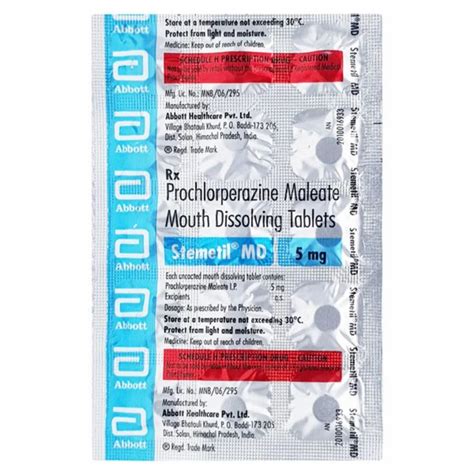 Stemetil Md 5 Mg Tablet At ₹ 178 1 Strip In Mumbai Id 2858015603388