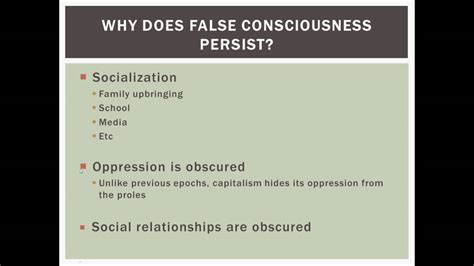 Karl Marx 5 False Consciousness Youtube