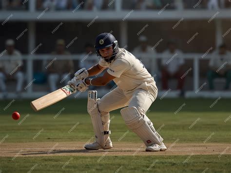 Illustration Of Batsman Playing Cricket Championship Sports Premium