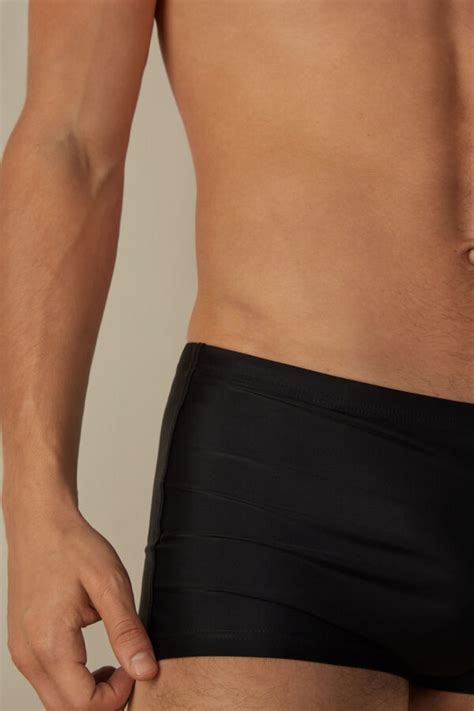 Plain Square Cut Swim Trunks Intimissimi
