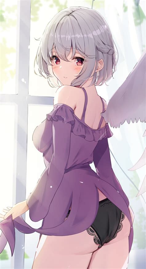 Niko Kusa Kishin Sagume Touhou Commentary Request 1girl Armpit Crease Ass Bare Shoulders