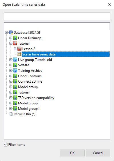 Time Series Data Source Dialog