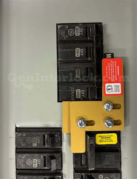 Generator Interlock Kit General Electric Ge 150 And 200 Amp Panels