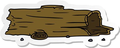 Sticker Cartoon Doodle Of A Tree Log 11118654 Vector Art At Vecteezy