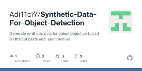 Github Adi11cr7 Synthetic Data For Object Detection Generate