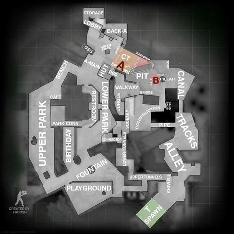CS GO All Map Callouts Overviews For Competitive Maps Game Level Design Train Map Map