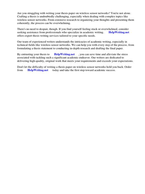 thesis paper on wireless sensor networks pdf wireless sensor network computer network