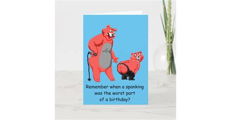 Birthday Spanking Card
