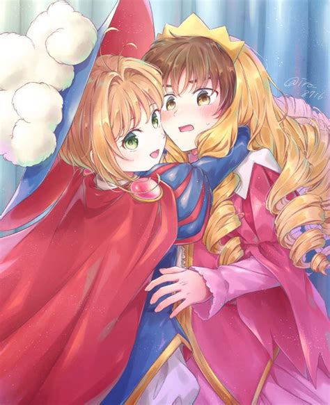 Kinomoto Sakura And Li Xiaolang Cardcaptor Sakura Drawn By Tsukisaka