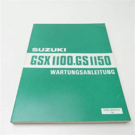 MANUALE OFFICINA ORIGINALE Suzuki GSX 1100 GS 1150 Manuale Di