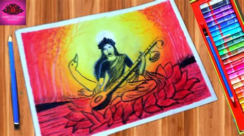 How To Draw Saraswati Step By Step