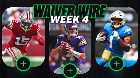 Early Week 4 Fantasy Football Waiver Wire Targets Include Fields Jennings