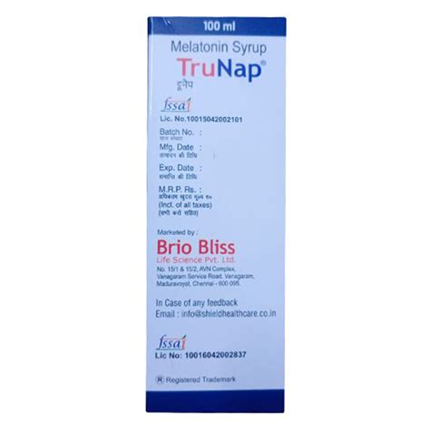 Trunap 3 Mg Syrup 100 Ml Price Uses Side Effects Composition