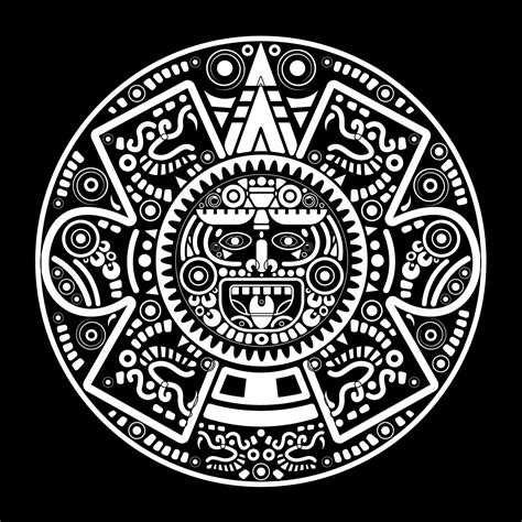 Aztec Sun God Symbol