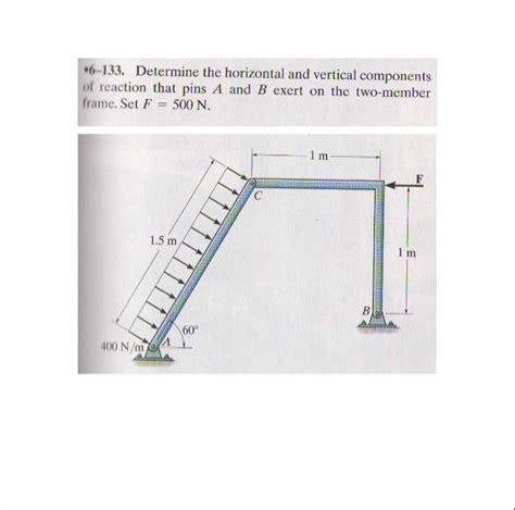 Solved 6 118 Determine The Force That The Smooth Roller C