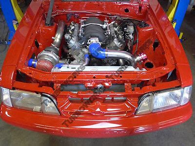 CXRacing 4 Core Intercooler Piping Kit For 79 93 Fox Body Ford Mustang GM LS1 EBay