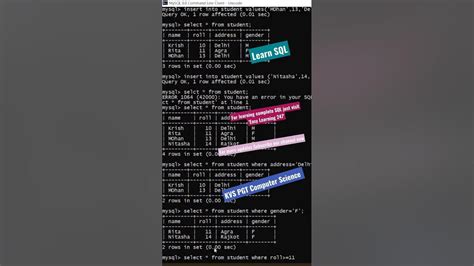 Kvs Pgt Computer Science Sql Youtube