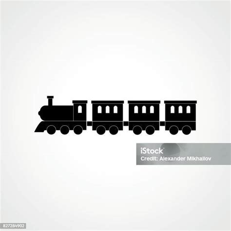 Ikon Vektor Lokomotif Ilustrasi Stok Unduh Gambar Sekarang Bentuk