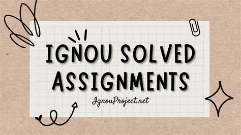 ignou solved assignment 2023 24 session solved answers