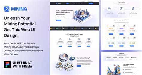 Mining UI Secure And Unified BTC Mining Website Design