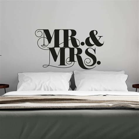 Vinilo Decorativo De Texto Mr MRS Arkanta Colombia