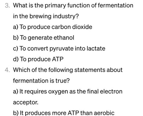 What Is The Primary Function Of Fermentation In The