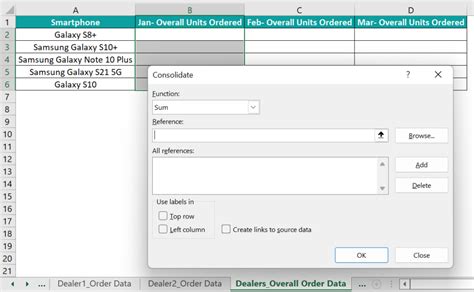 Consolidate Function In Excel Formula Examples How To Use