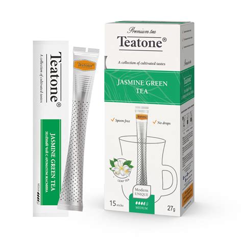 Зеленый чай с ароматом жасмина в стиках Teatone