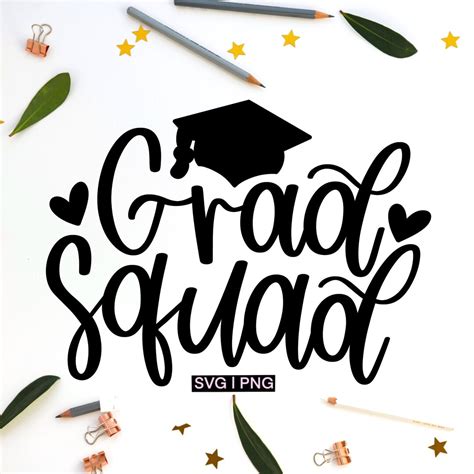 Grad Squad Svg Graduation Shirt Svg Graduation Day Svg Senior Shirt