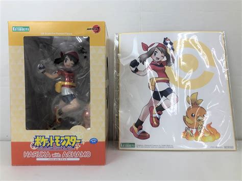 【やや傷や汚れあり】10173 Artfx J ポケットモンスター ハルカ With アチャモ ポケモン フィギュア コトブキヤ 特典