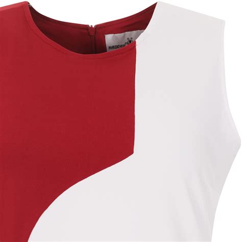 Golightly Madcap England 60s Mod 2 Tone Dress Red