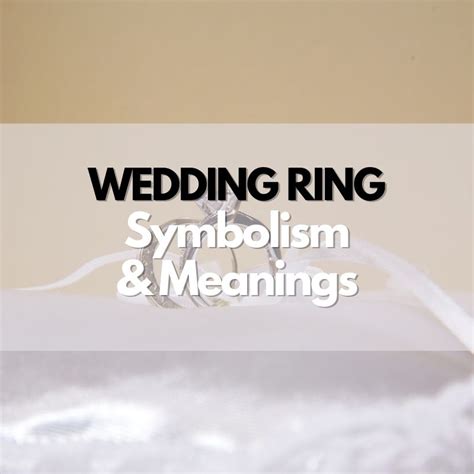 What Does A Wedding Ring Symbolize Symbol Genie