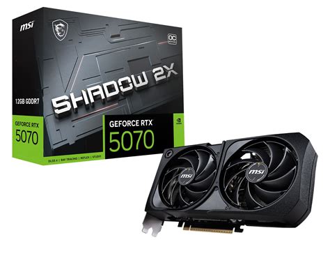 Nvidia Blackwell Gaming Gpu Msi Geforce Rtx 5070 Ventus 2x Oc 12gb