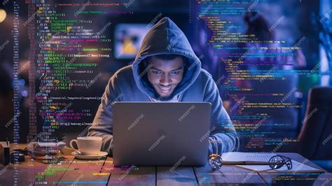 Premium Photo Programming Languages Code With Person And Laptop