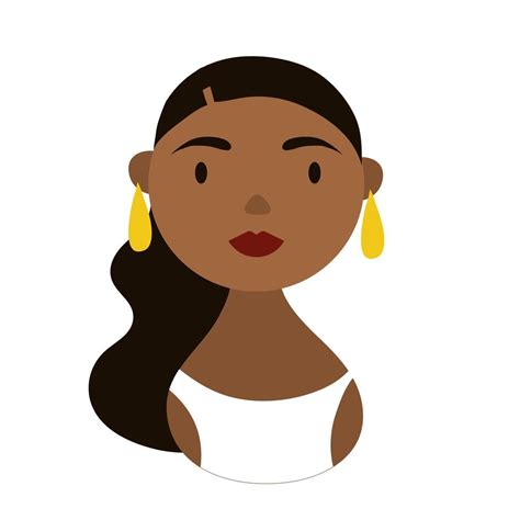 Afro Woman Character National Hispanic Heritage Flat Style Icon 2592801