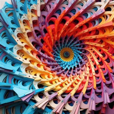 Premium Ai Image Fractal Geometric Spectrum