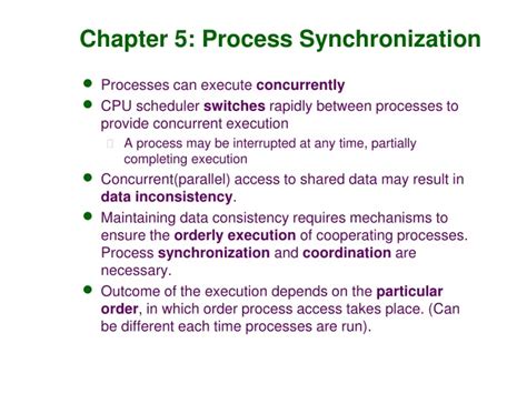 Ppt Chapter 5 Process Synchronization Powerpoint Presentation Free Download Id9281747