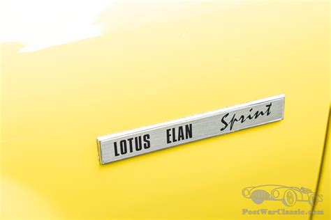 Car Lotus Elan Sprint Drophead Coupé 1971 For Sale Postwarclassic