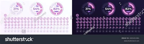 Loading Indicator Progress Bar Percentage Meter Stock Vector Royalty Free 2201411061