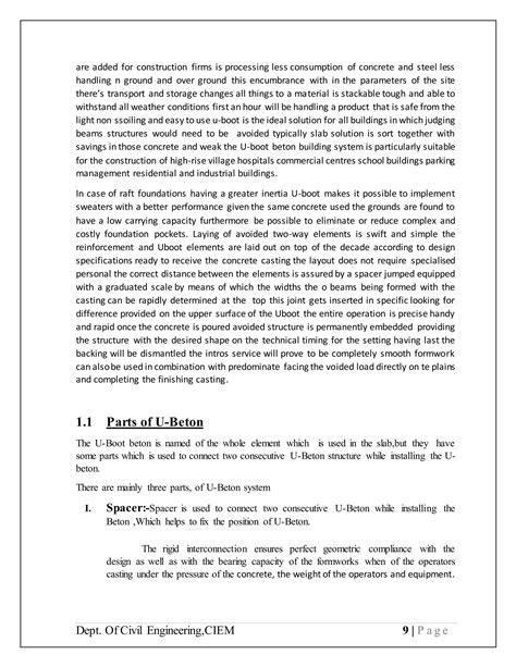 Report Sheet On U Boot Beton Docx