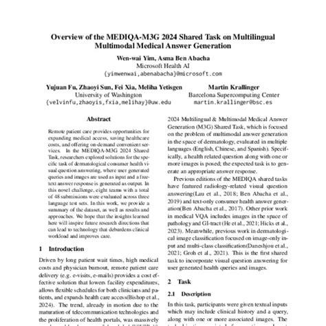 overview of the mediqa m3g 2024 shared task on multilingual multimodal