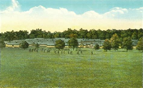Vintage Postcard Ft Oglethorpe Ga Vintage Aerial View Of Military