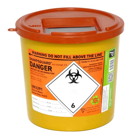 Sharpsguard Orange 2 5 Ltr Sharps Bin Medisave Uk