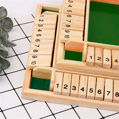 상자 보드 게임 세트 4 양면 10 번호 4 플레이어 오지 파티 클럽 마시는 게임 친구가족 바 파티 용품 놀이오락