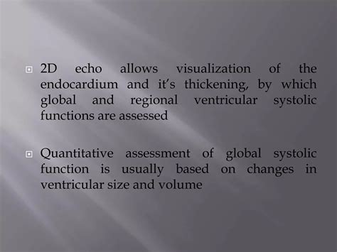 Echo Assessment Of Lv Systolic Function And Swma Pptx